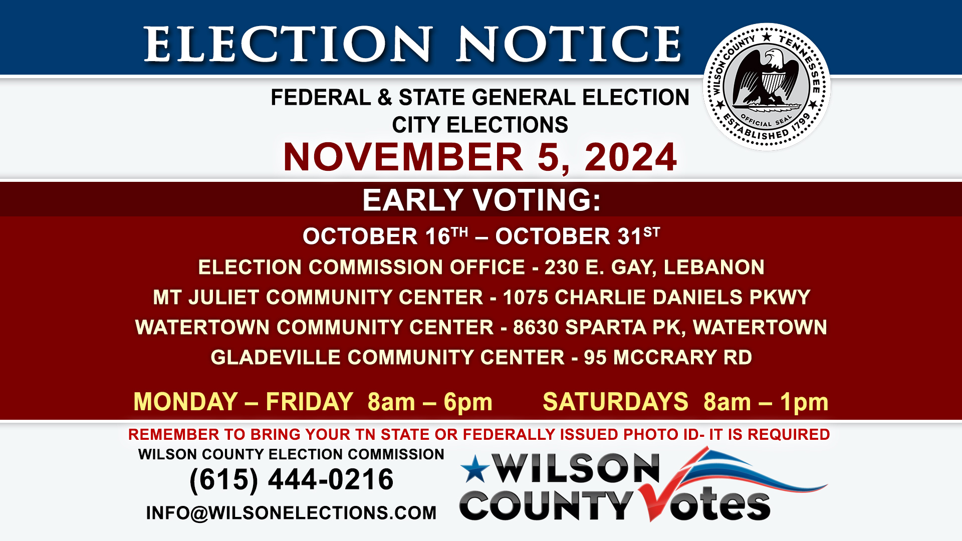 Links | Wilson County Election Commission