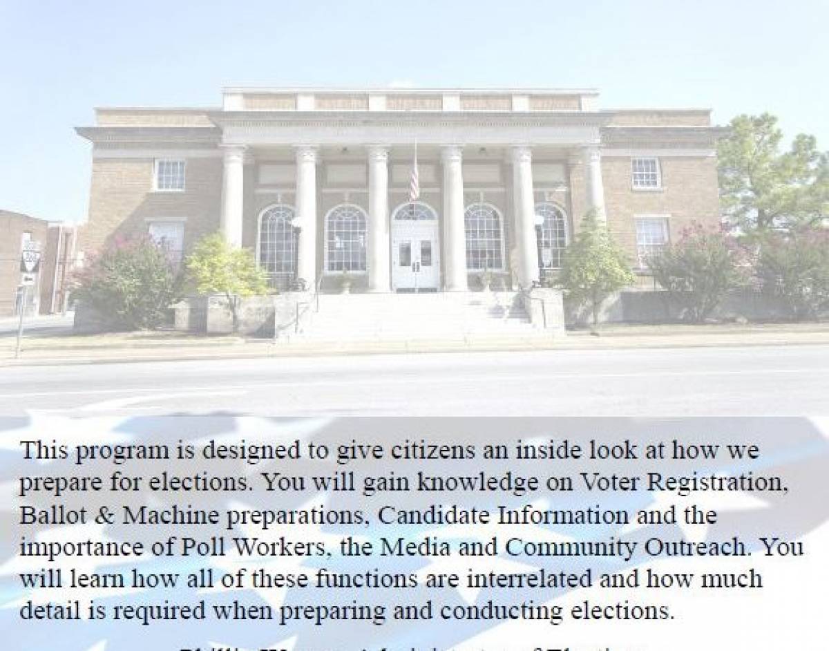 Applications now being accepted for Election Institute